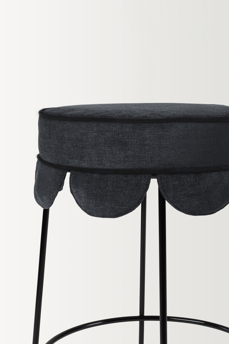 LORENZO STOOL - CHARCOAL - Merci Maison