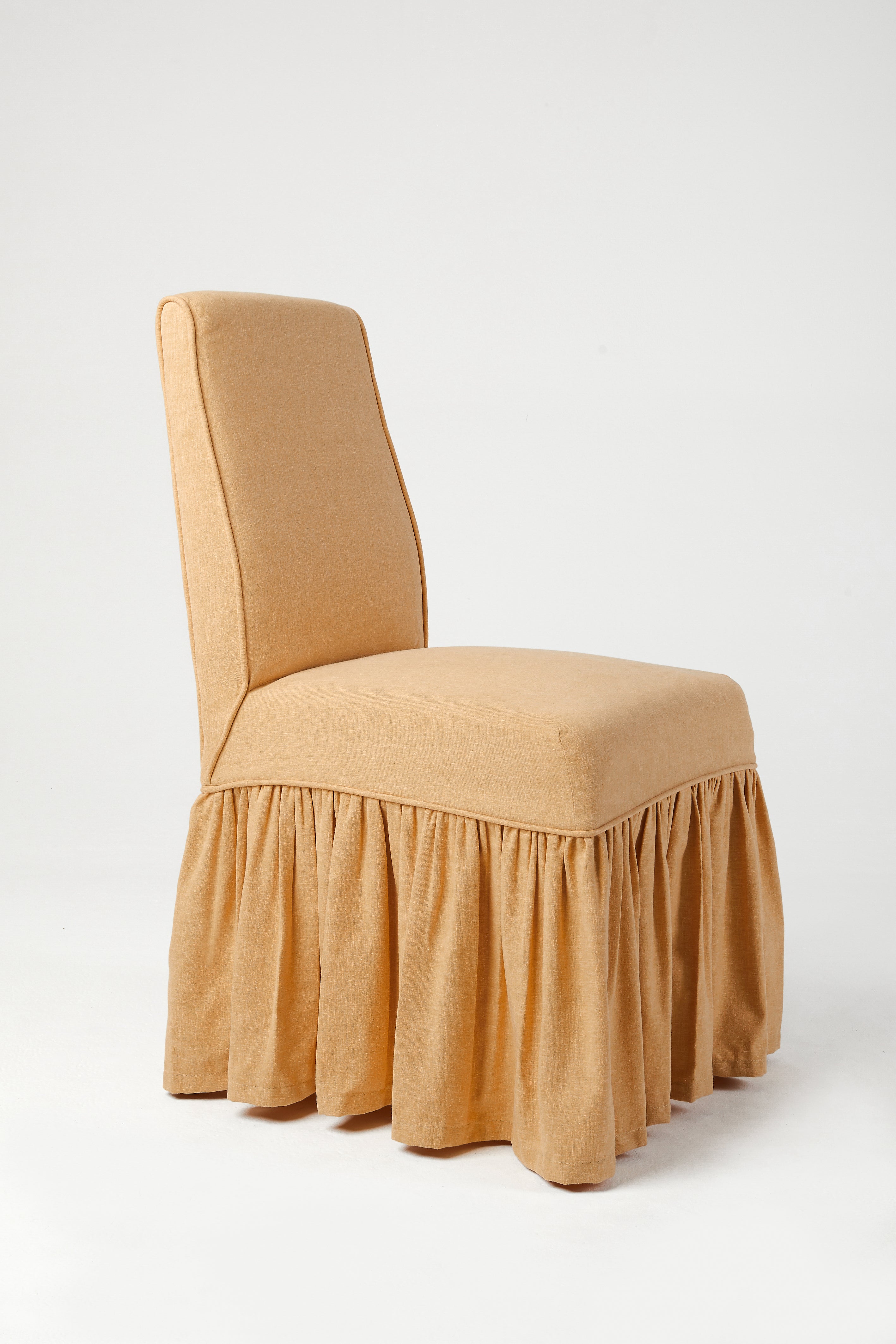ADELINE RUFFLE DINING CHAIR - MUSTARD – Merci Maison