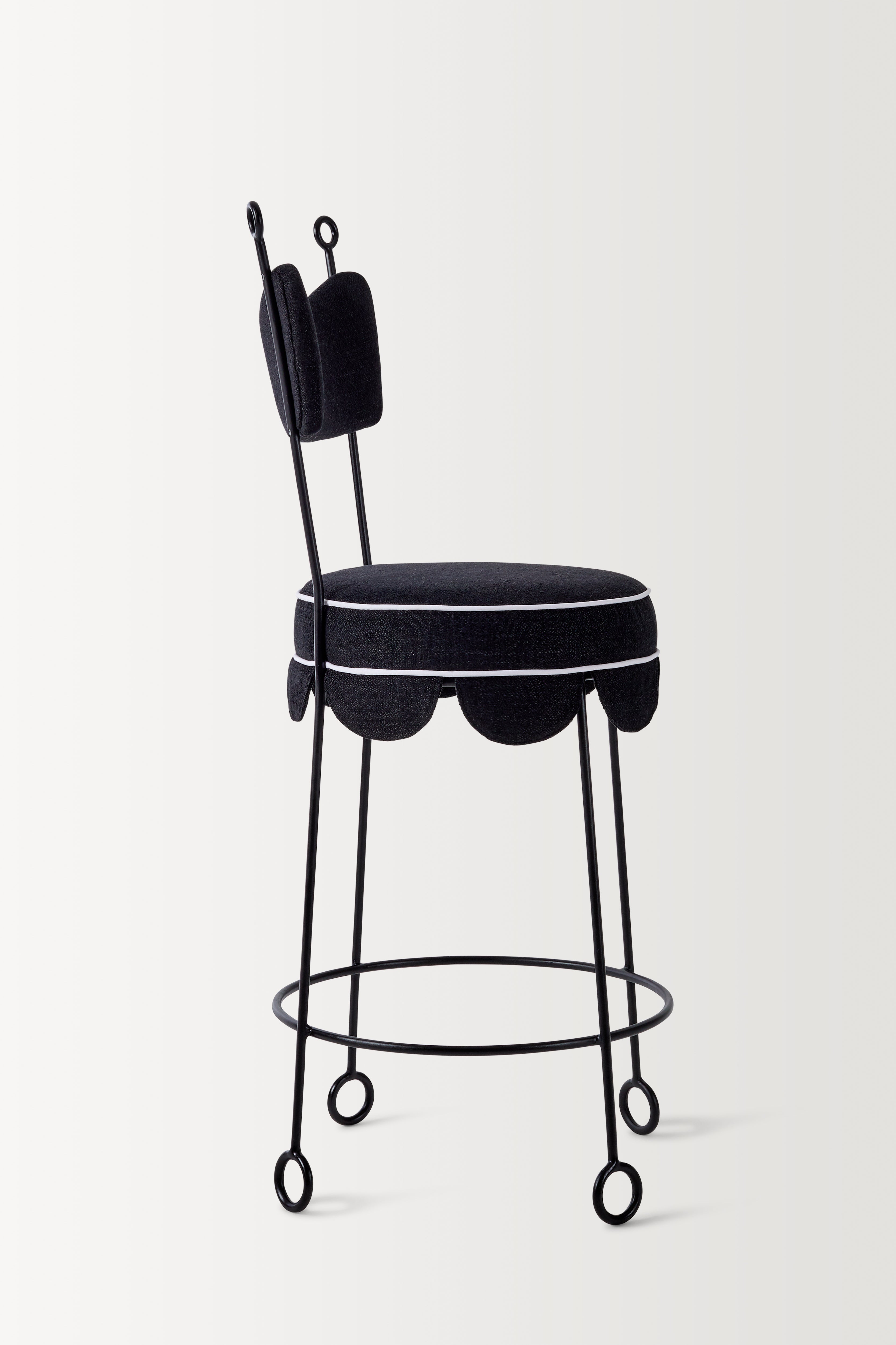 CE'CILE STOOL - BLACK - Merci Maison