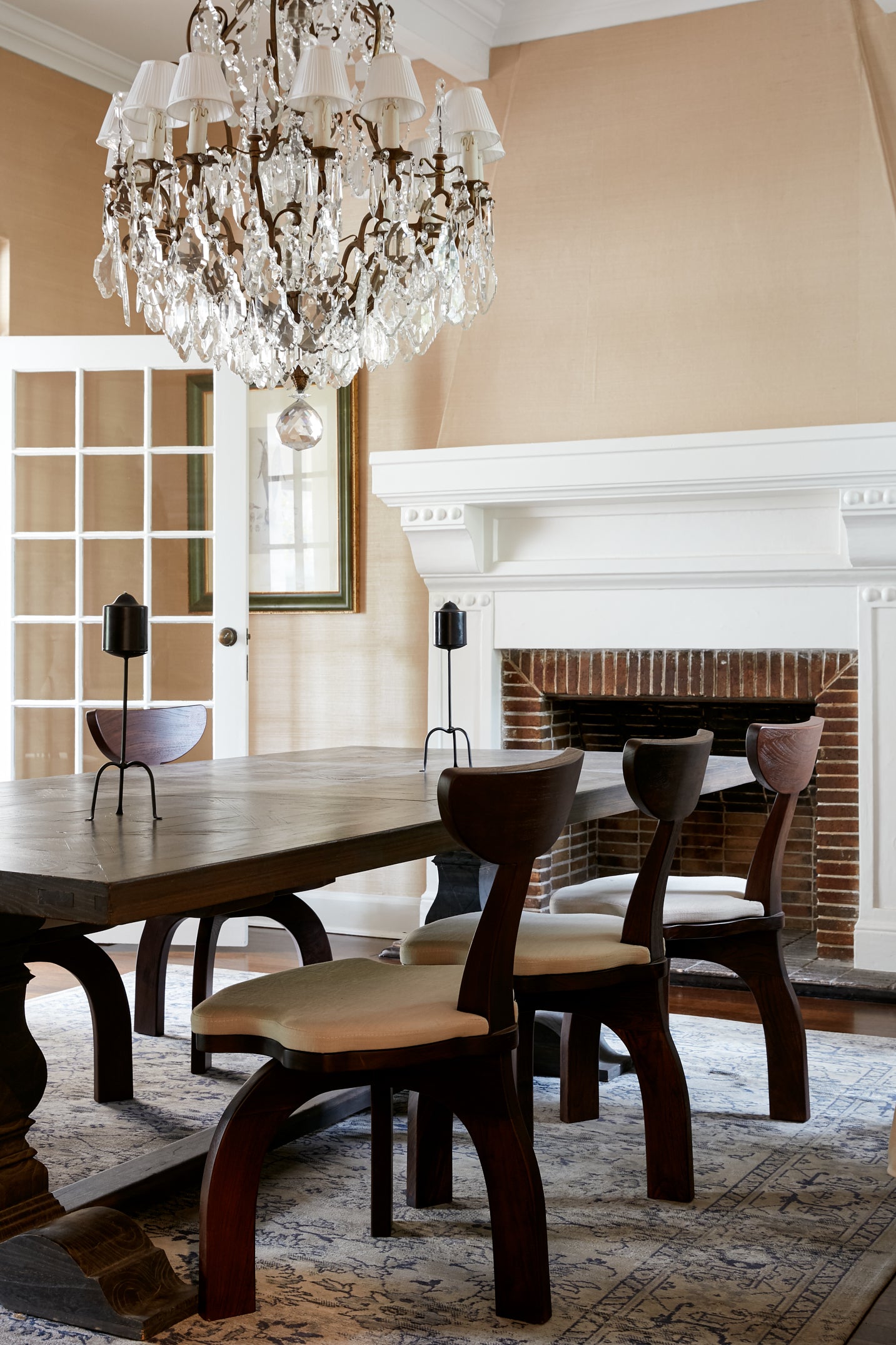 FRANCA WALNUT DINING CHAIR - SEAWEED – Merci Maison