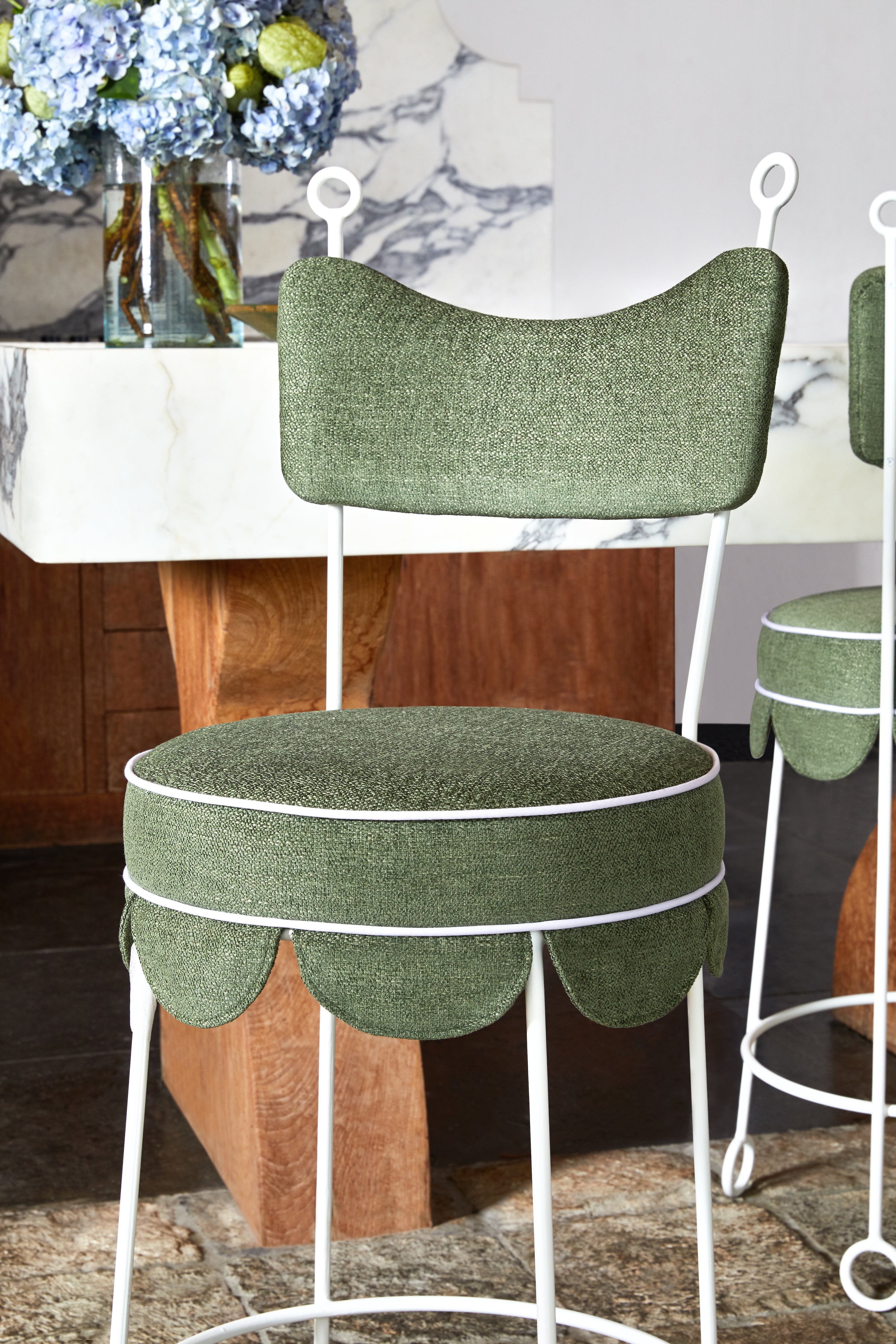 CE'CILE STOOL - SICILIAN GREEN - Merci Maison